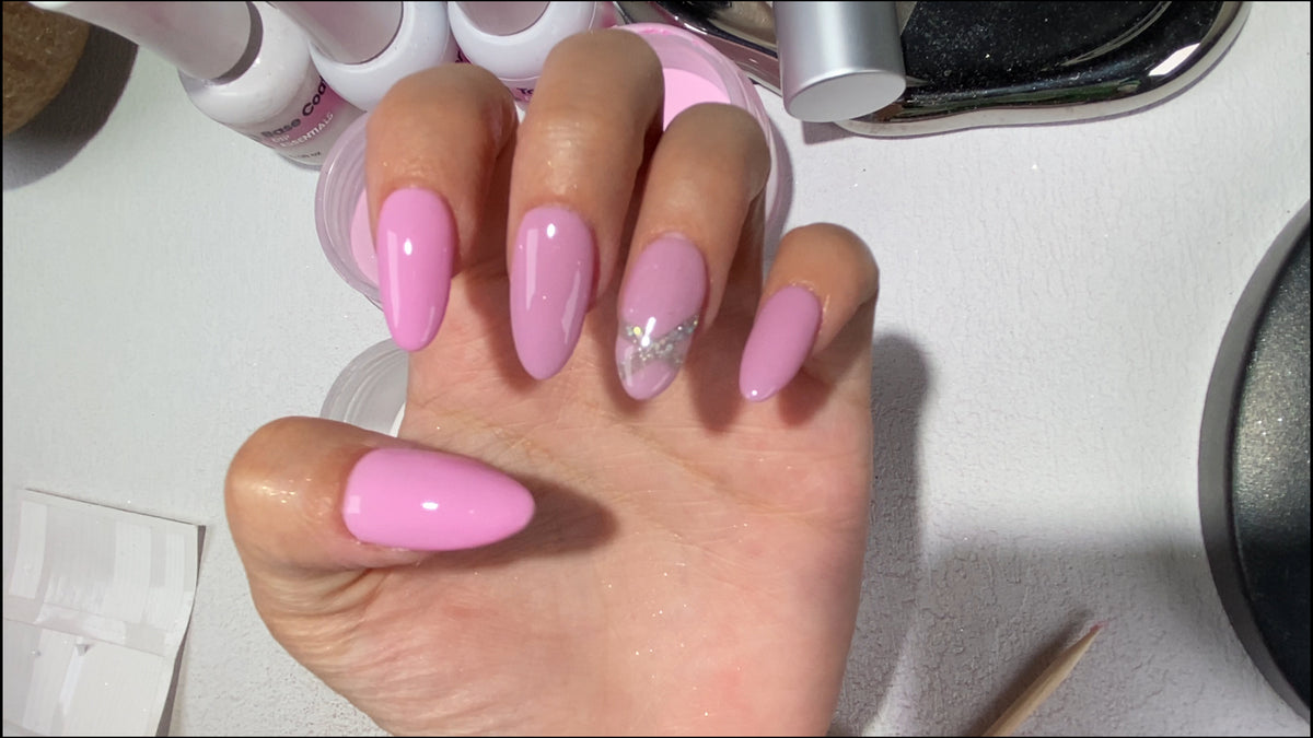 How to form a perfect color stripe or block for your dipping nails at ...