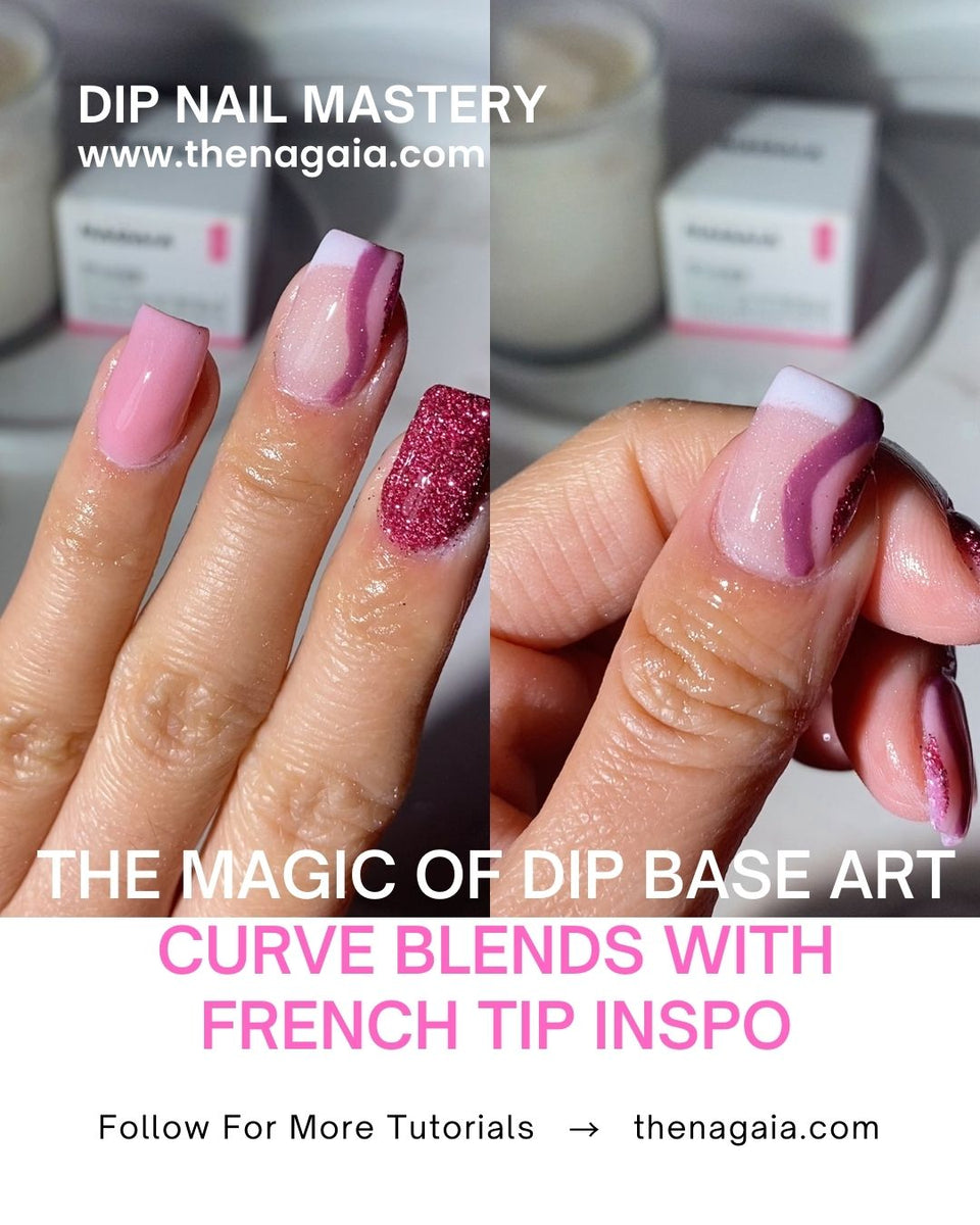 Dip Base Art Liquid For Beginner Or Pro - Curve Blends With French Tip ...
