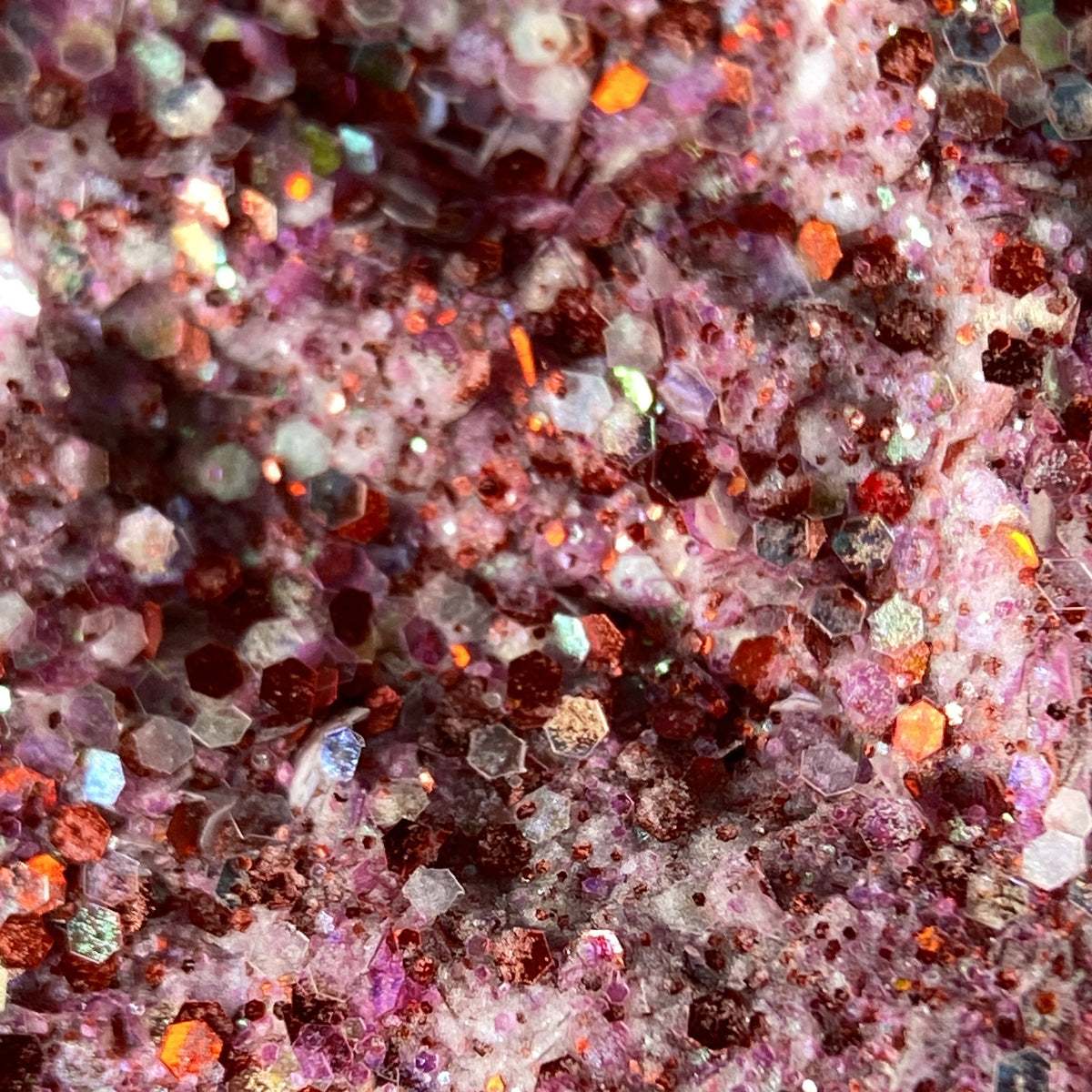 Crimson Carnival Nail Dip Powder, Red Mixed Glitter Dip Nail, Red ...